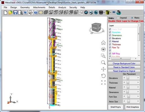 Meca Stack Professional for self and guy wire supported stack design ...