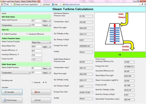 System System Modeler - steam and boiler system calculations
